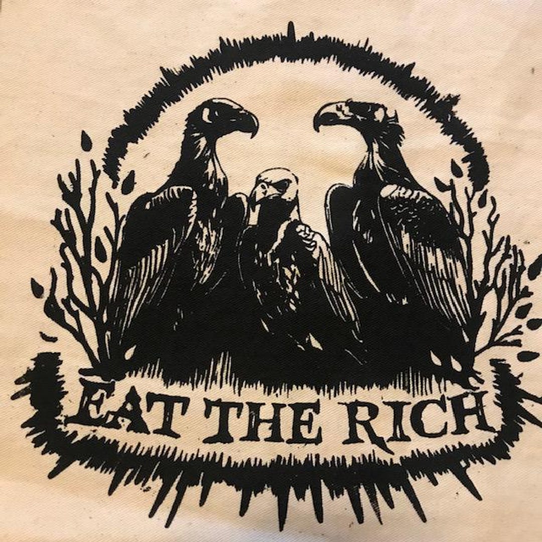 Eat the Rich Back Patch, Canvas Patches, Patch Punk, Fabric Patches for ...