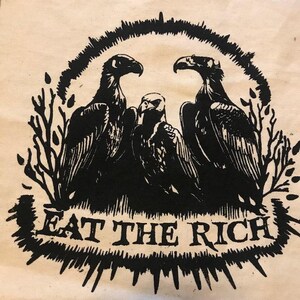 Eat the Rich Back Patch, Canvas Patches, Patch Punk, Fabric Patches for ...