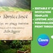 Hobbit Birthday Sign Invitation Canva Template | LOTR Birthday ...