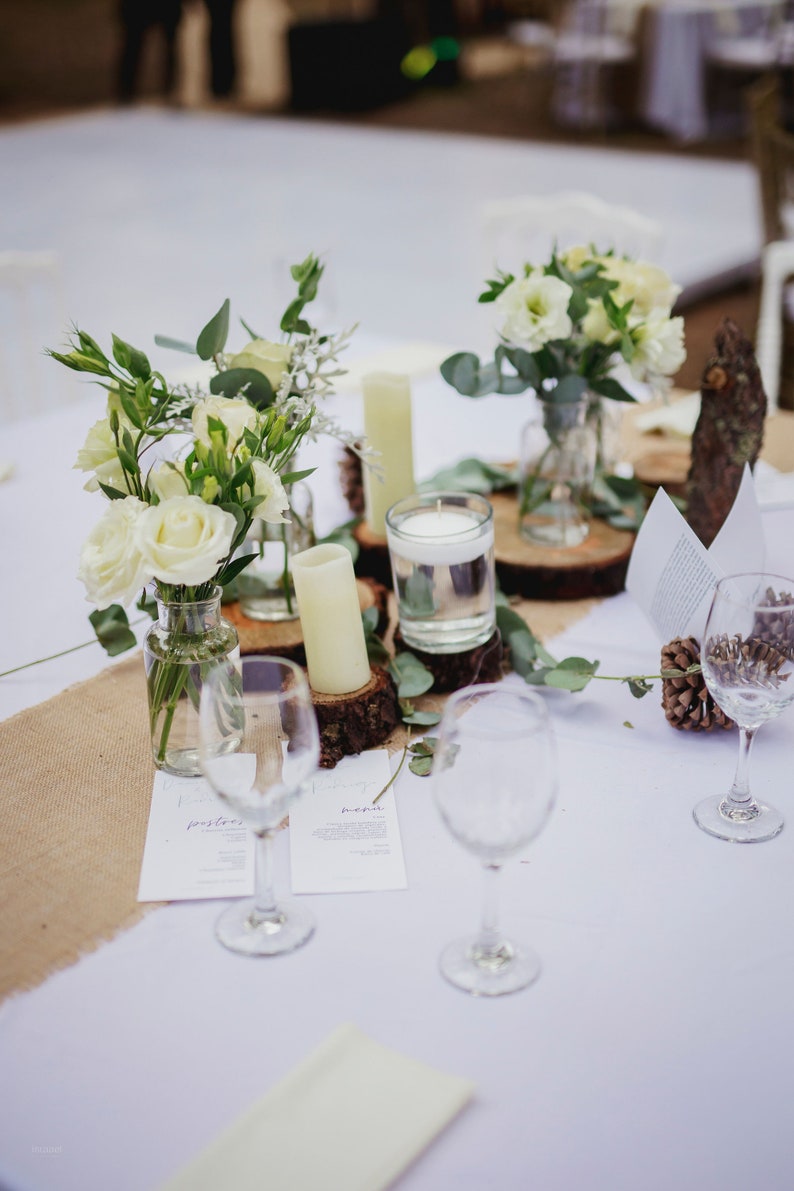 Burlap Runner Jute, Yute Camino De Mesa Boda - Etsy