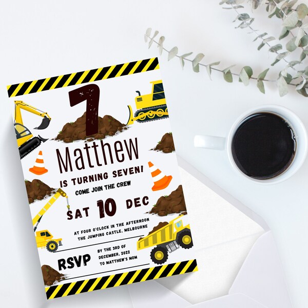 Digger Invite - Etsy