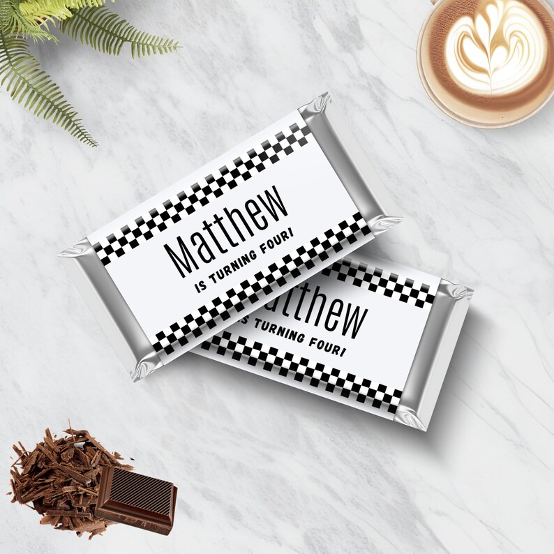 EDITABLE Race Car Chocolate Bar Labels, Race Car Candy Bar Labels, Race ...