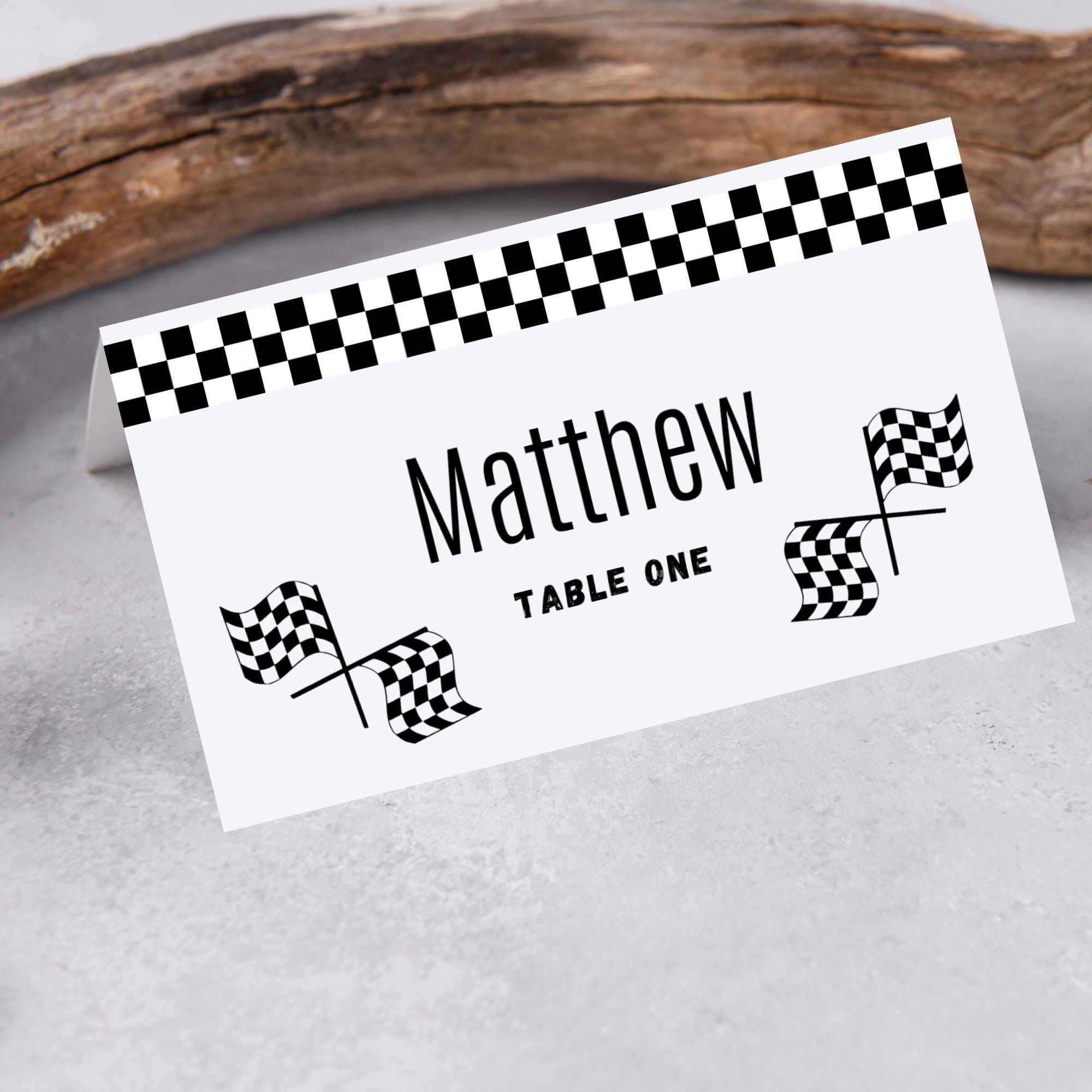 EDITABLE Race Car Place Cards, Race Car Table Cards, Race Car Seating ...