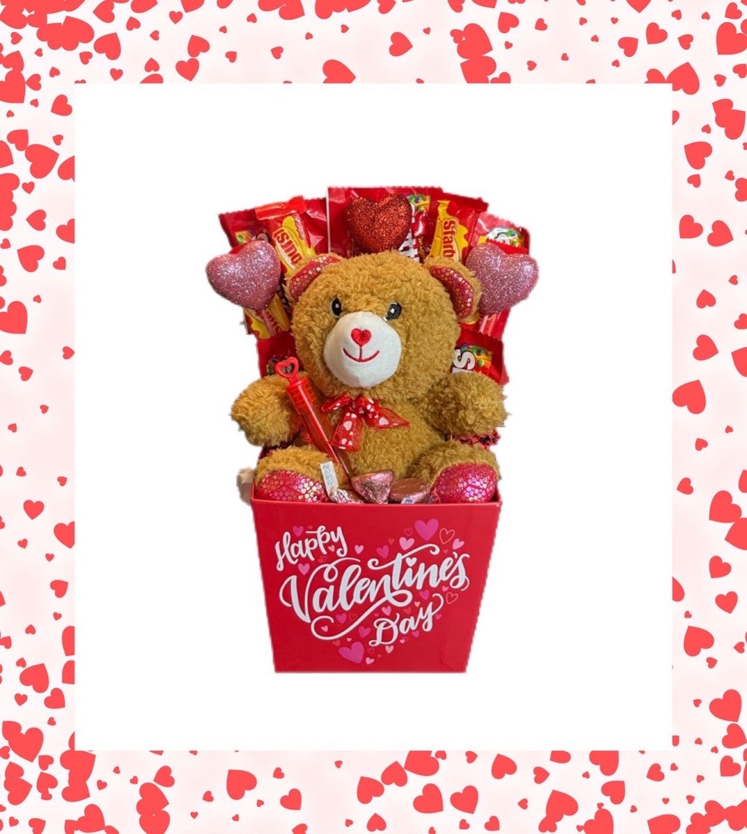 Personalized Stuffed Animal Candy Bouquet, Kids Candy Bouquet, Kids ...