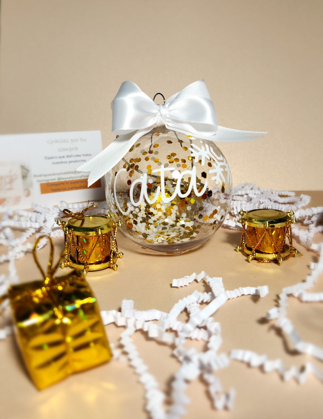 Personalized Christmas Ornaments, Glass Ornaments, Monogrammed Ornament ...