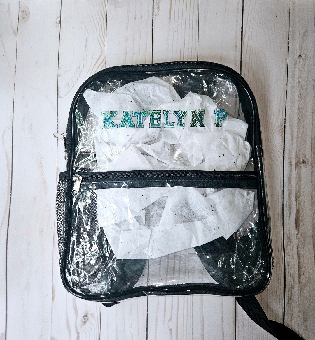 SMALL Clear Backpack/ Stadium Bag School Backpack/ Concert Bag/ Game ...