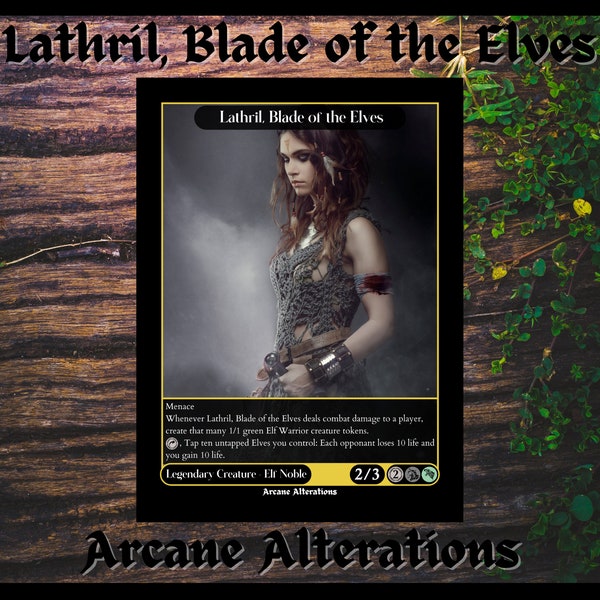 Mtg Proxy Lathril Blade of Elves - Etsy Canada
