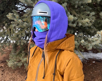 Blueberry Hood Over Helmet Ski Snowboard Hood - Etsy