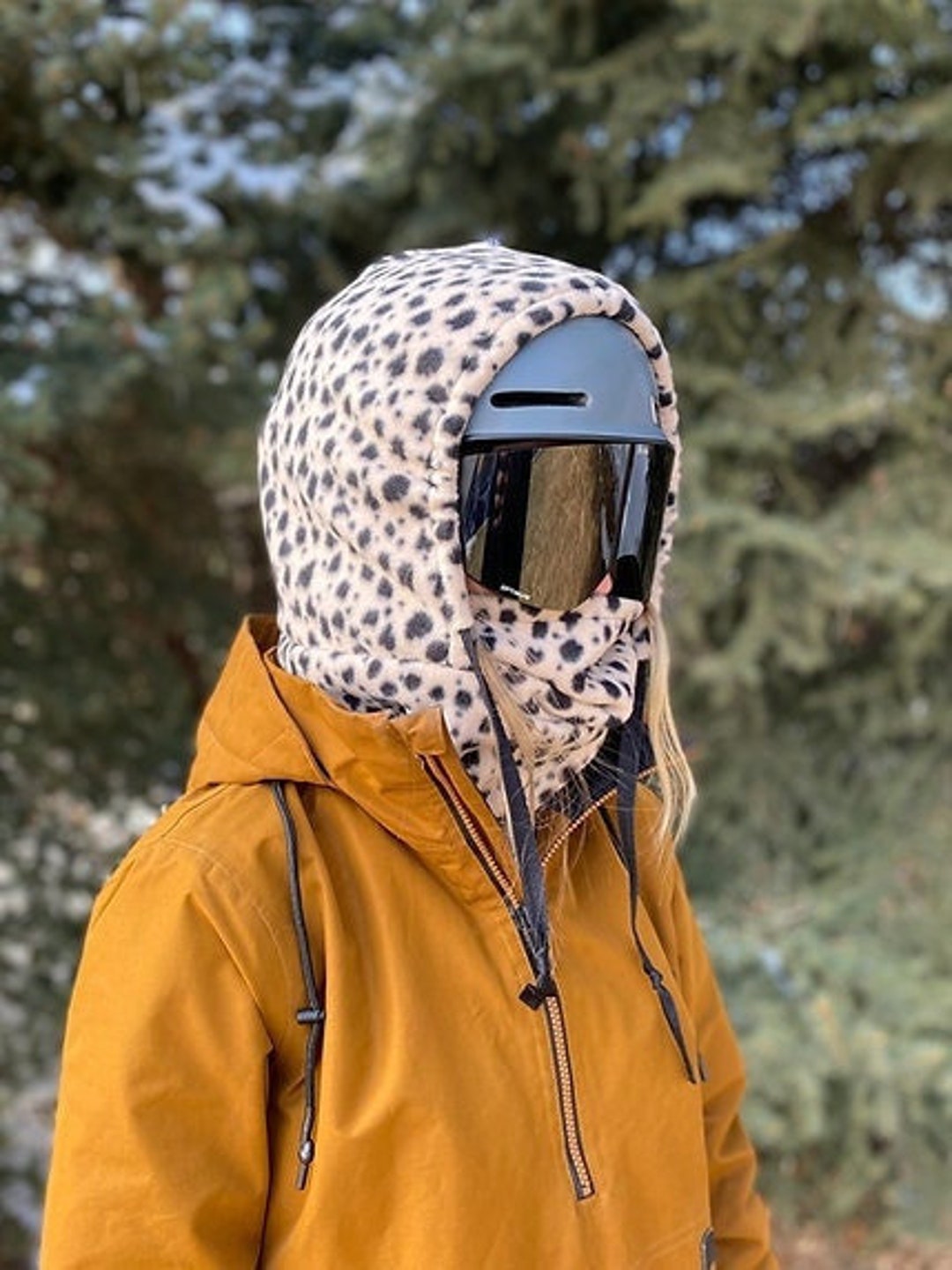Tiny Dots Hood - Over Helmet Ski Snowboard Hood - Etsy