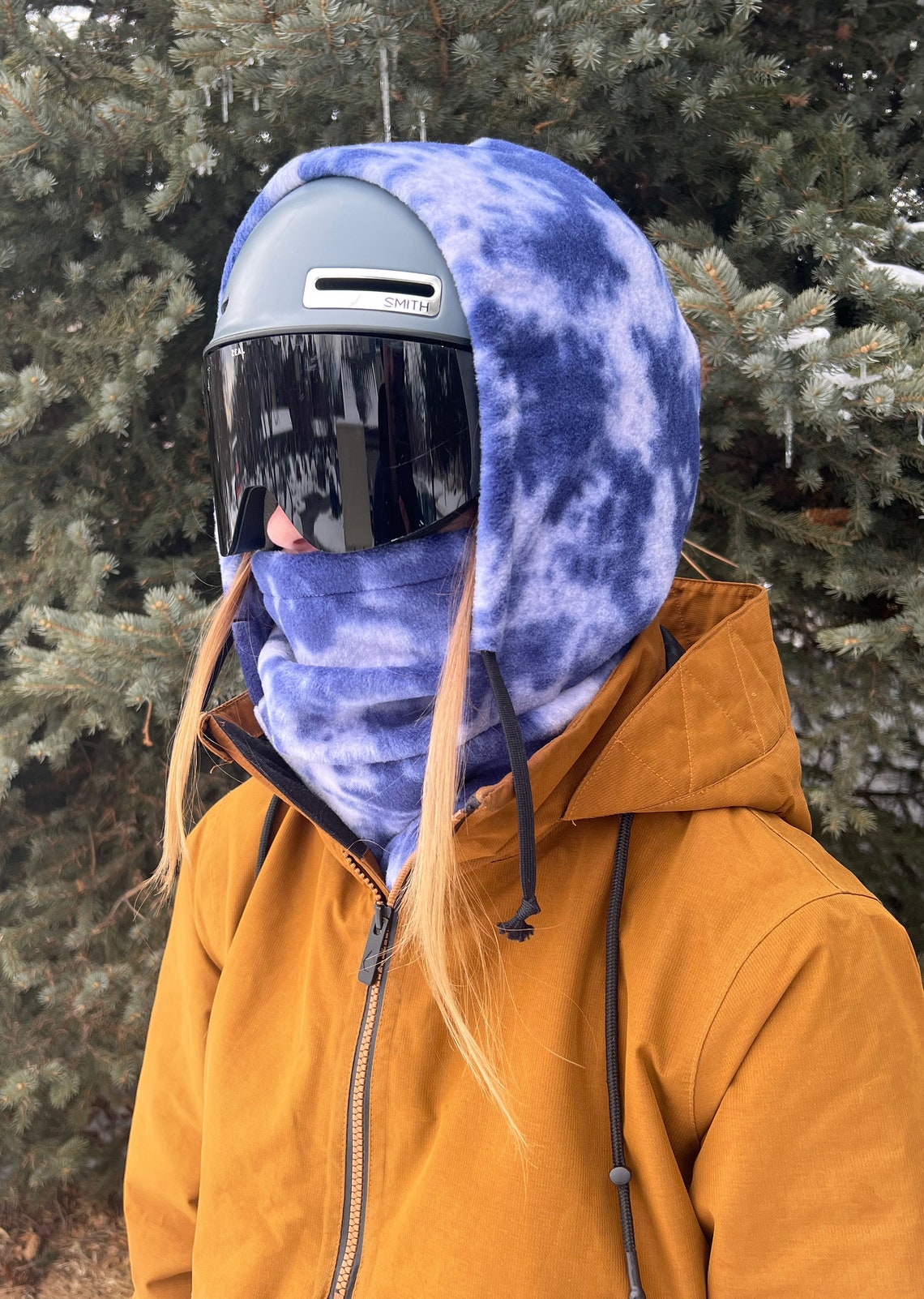 Blueberry Hood Over Helmet Ski Snowboard Hood - Etsy