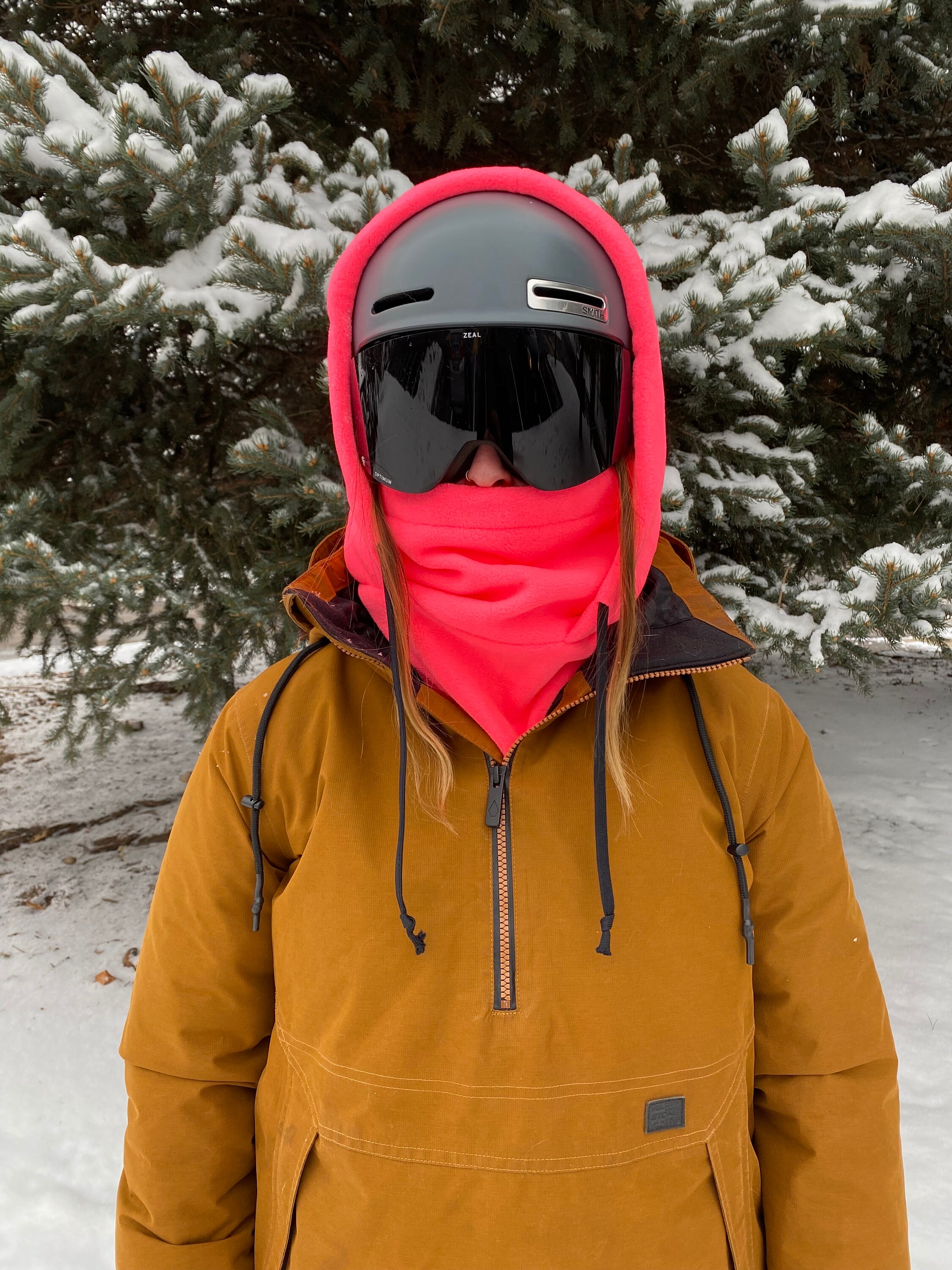 Neon Pink Hood- Over Helmet Ski Snowboard Hood - Etsy