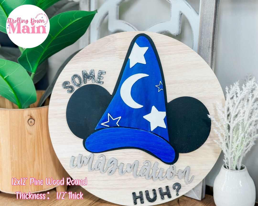 Mickey Home Decor Fantasmic Sorcerer Mickey Some Imagination, Huh ...