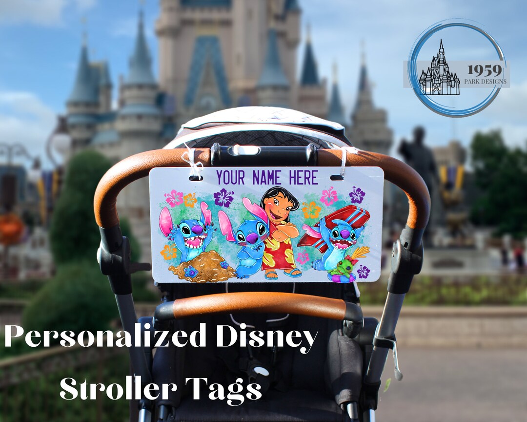 Lilo and Stich Disney Stroller Spotter Tag Personalized - Etsy