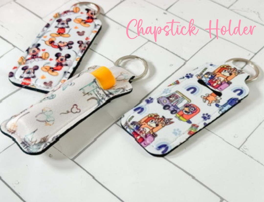 Character Chapstick Holder Keychains, Theme Park Mouse, Best Day Ever, Lip Balm Keychain, Party ...