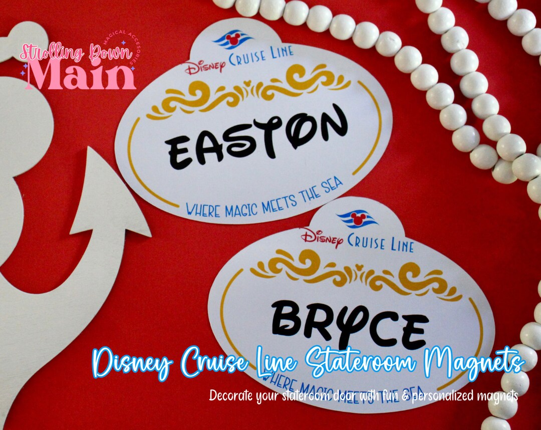 Cast Member Tag DCL Stateroom Door Magnets , Personalized DCL Magnets ...