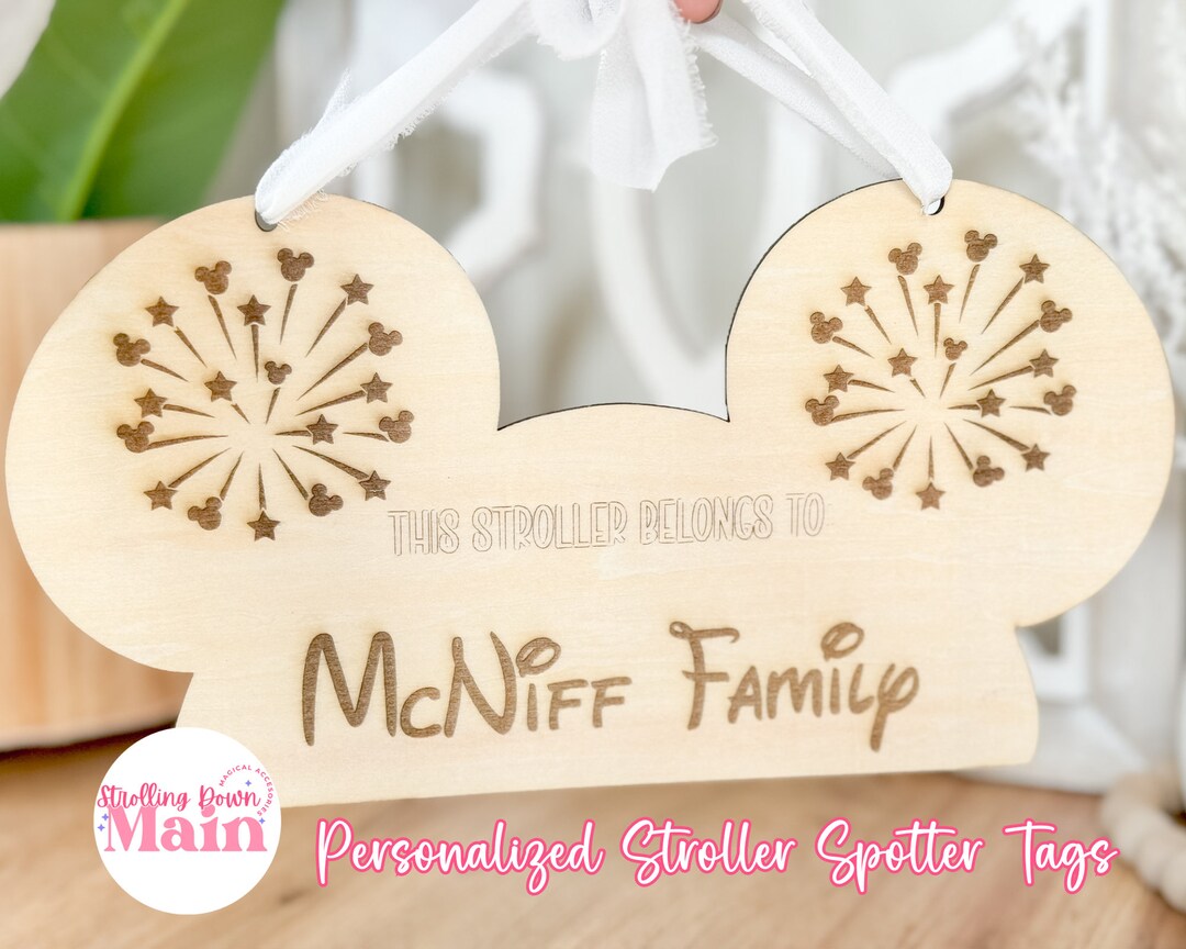 Disney Stroller Tag, Mickey Ears, Stroller Tag, Wonderfold Tag ...