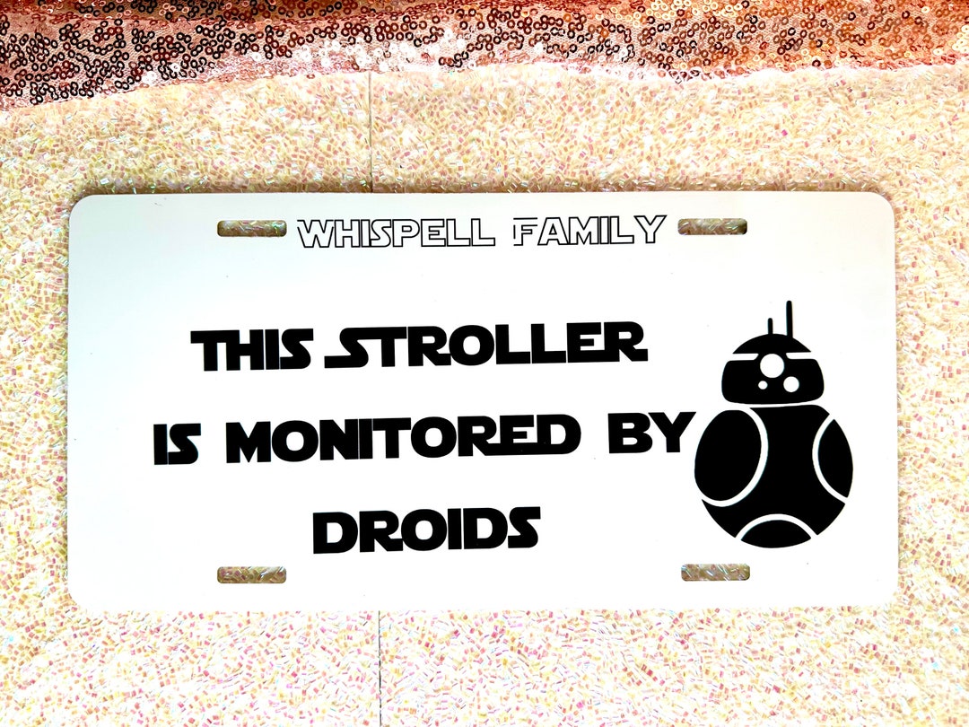 Star Wars Stroller Spotter Tag, Disney Stroller Tag, Droid Stroller Tag ...