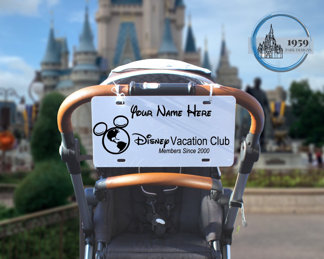 DVC Personalized WDW Stroller Identity Tag Custom Stroller Sign ...