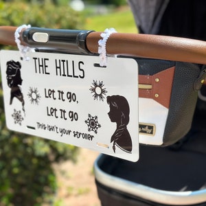 Frozen Elsa & Anna Let It Go Personalized Stroller Tag, Disney Stroller ...