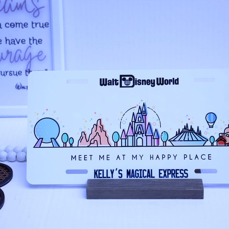 Disneyland Name Tag Template - Etsy