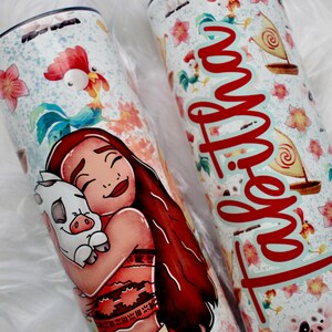 Moana & Pua Personalized Disney Tumbler, Kids Personalized Travel ...