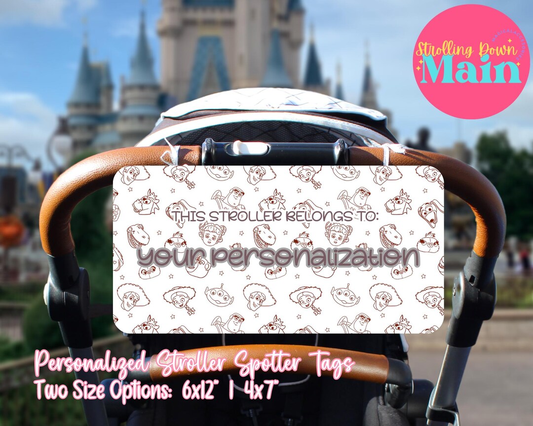 Toy Story Stroller Tag , Disney Stroller Spotter, Personalized WDW ...