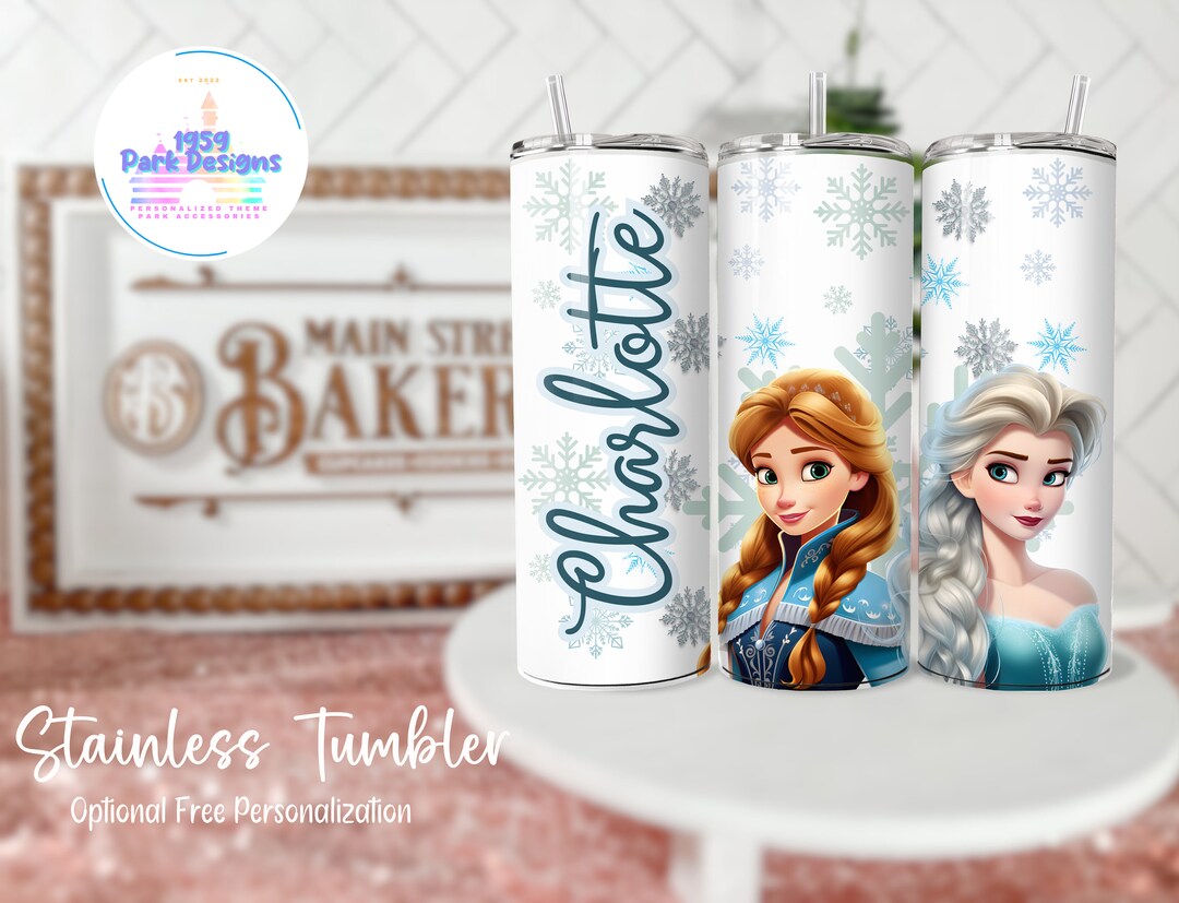 Frozen Anna Elsa Cup, Personalized Tumbler, Frozen Travel Tumbler ...