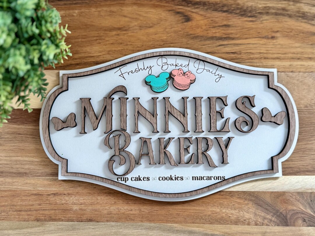 Minnie's Bakery Decor, Bakery Sign, Disney Inspired Bakery Sign - Etsy