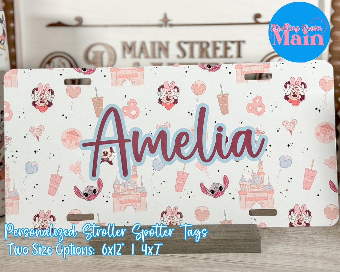 Disney Stroller Tag, Magic Kingdom Mouse Friends, Personalized Disney ...