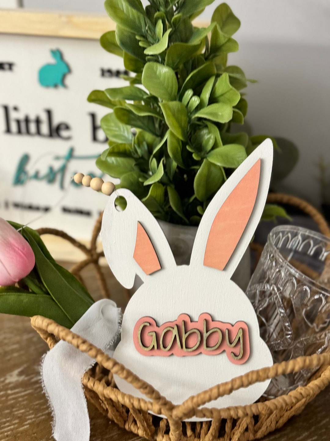 Personalized Easter Basket Tags, Easter Tags, Easter Bag Tags, Basket ...