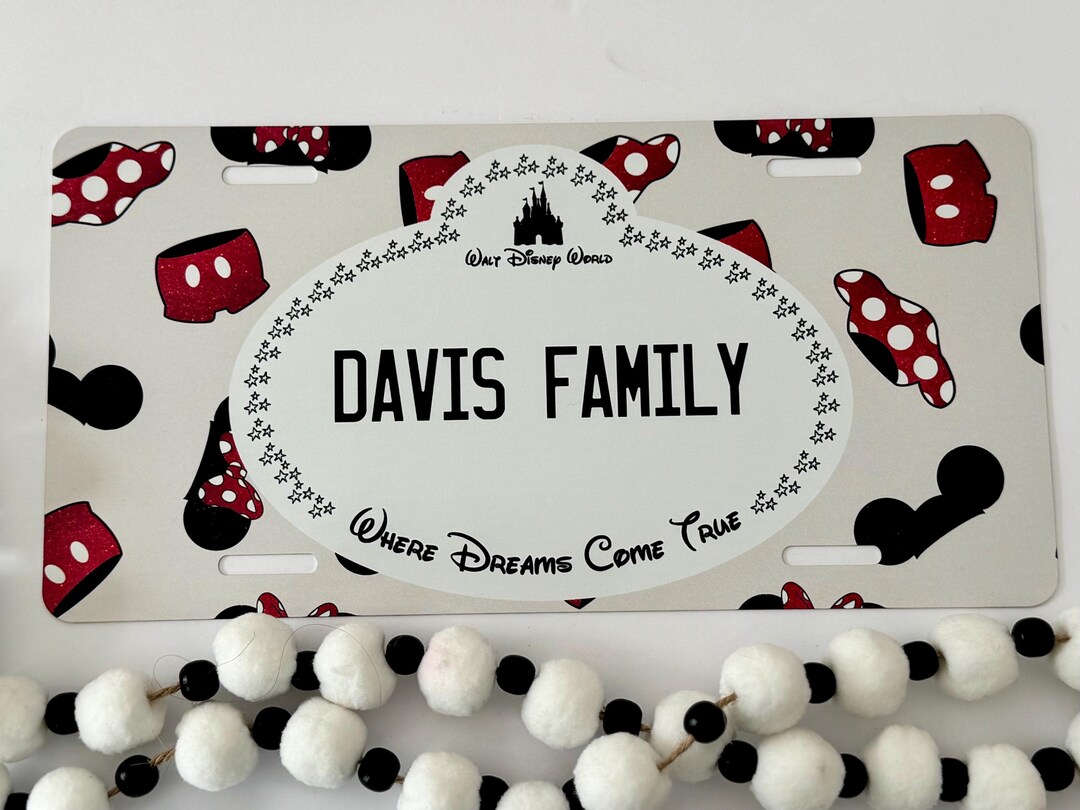 Mickey Minnie Mouse Inspired Stroller Tag, Scooter ECV Tag, Wonderfold ...