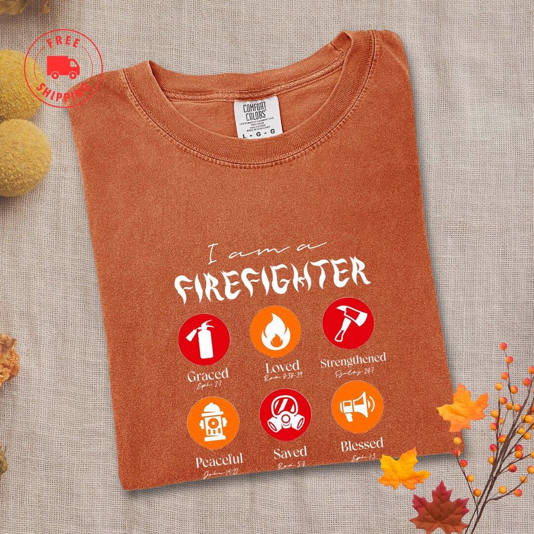 Scriptural Firefighter Appreciation T-shirt: Christian EMT Gift, Bible ...