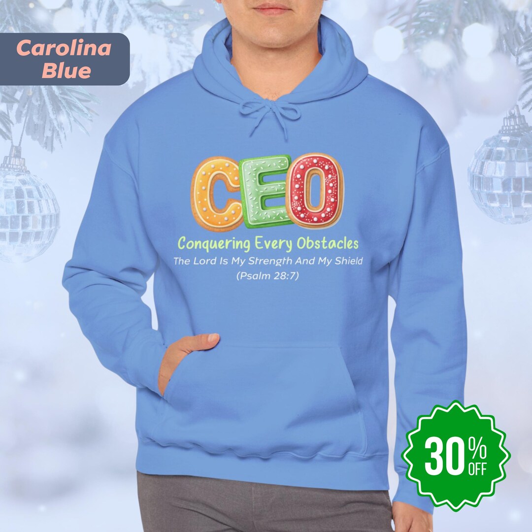 Christian Boss Gifts Hoodie, Inspirational Faith-based CEO Christmas ...