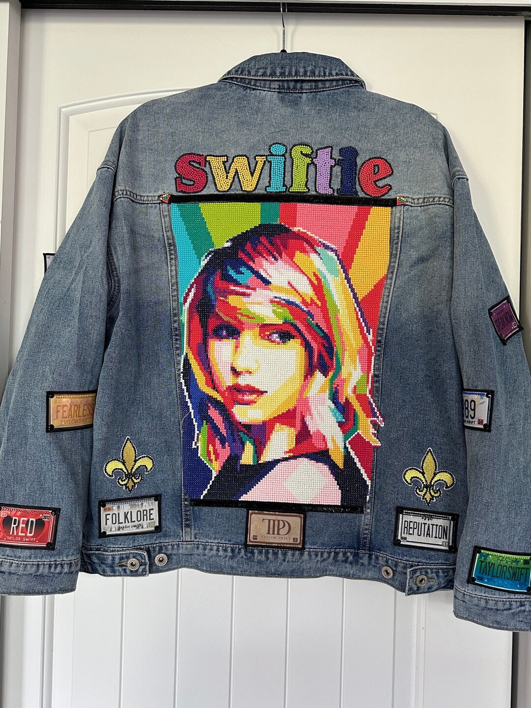 Custom Taylor Swift Diamond Art Denim Jacket - Etsy