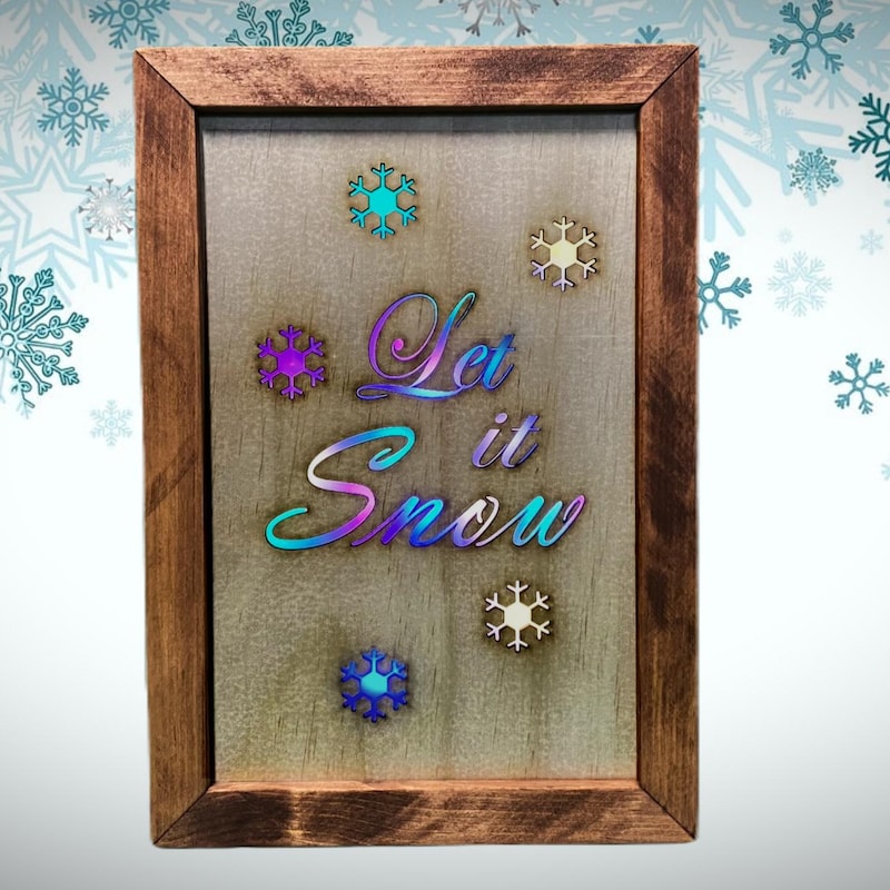 Snowflake Shadow Box - Etsy