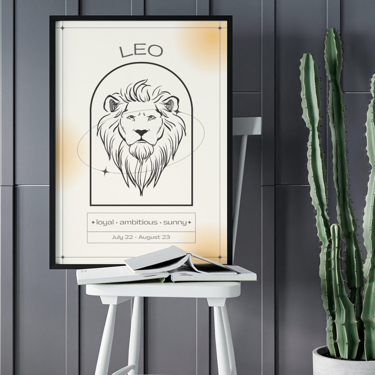 Leo Wall Art | Leo Print | Zodiac Printable Wall Art | Digital Download ...