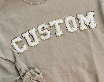 Custom Puff Letter Shirts - Etsy