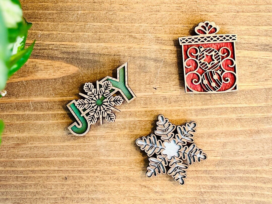 Christmas Magnets SVG Present Magnet SVG Joy Magnets SVG Snowflake ...