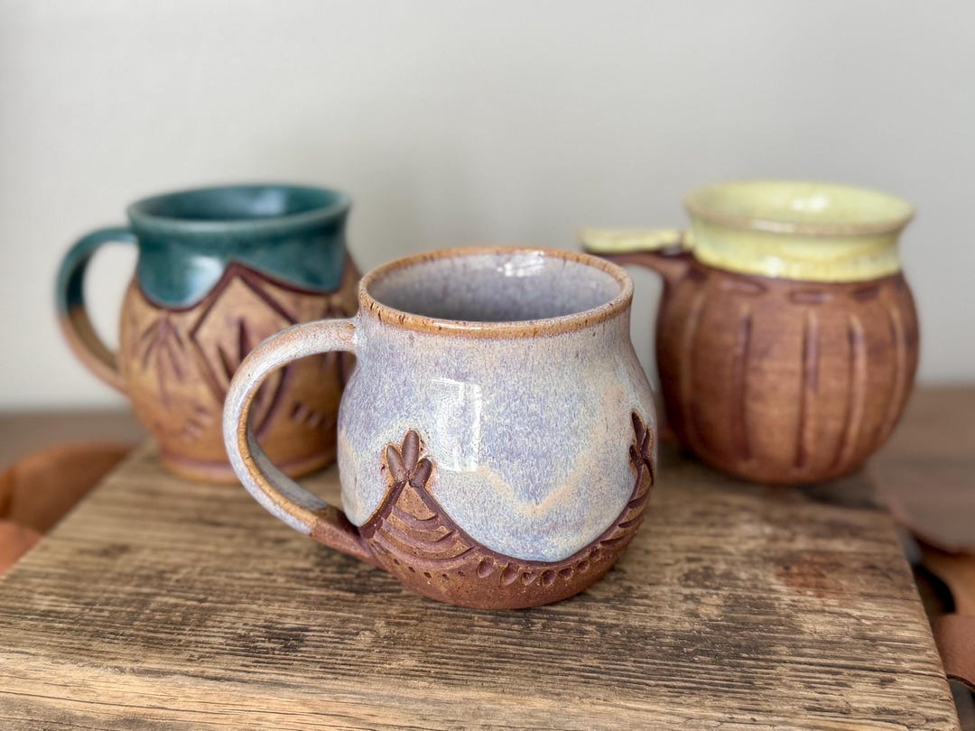 Handmade Mug Hand Thrown Mug Stoneware Mug Handmade Pottery Small Batch ...