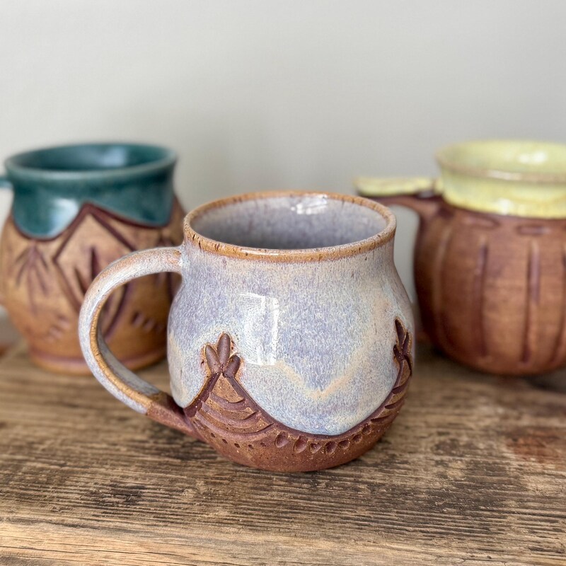 Hand Carved Mugs - Etsy