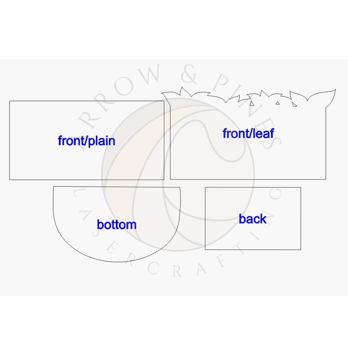 Bookend Planter Template SVG for Pottery Hand Building DIY Plant Holder Instant Download SVG ...