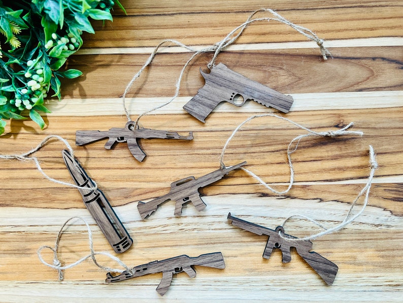 Gun Christmas Ornament SVG Firearms Ornament SVG Gun Safety Ornament ...