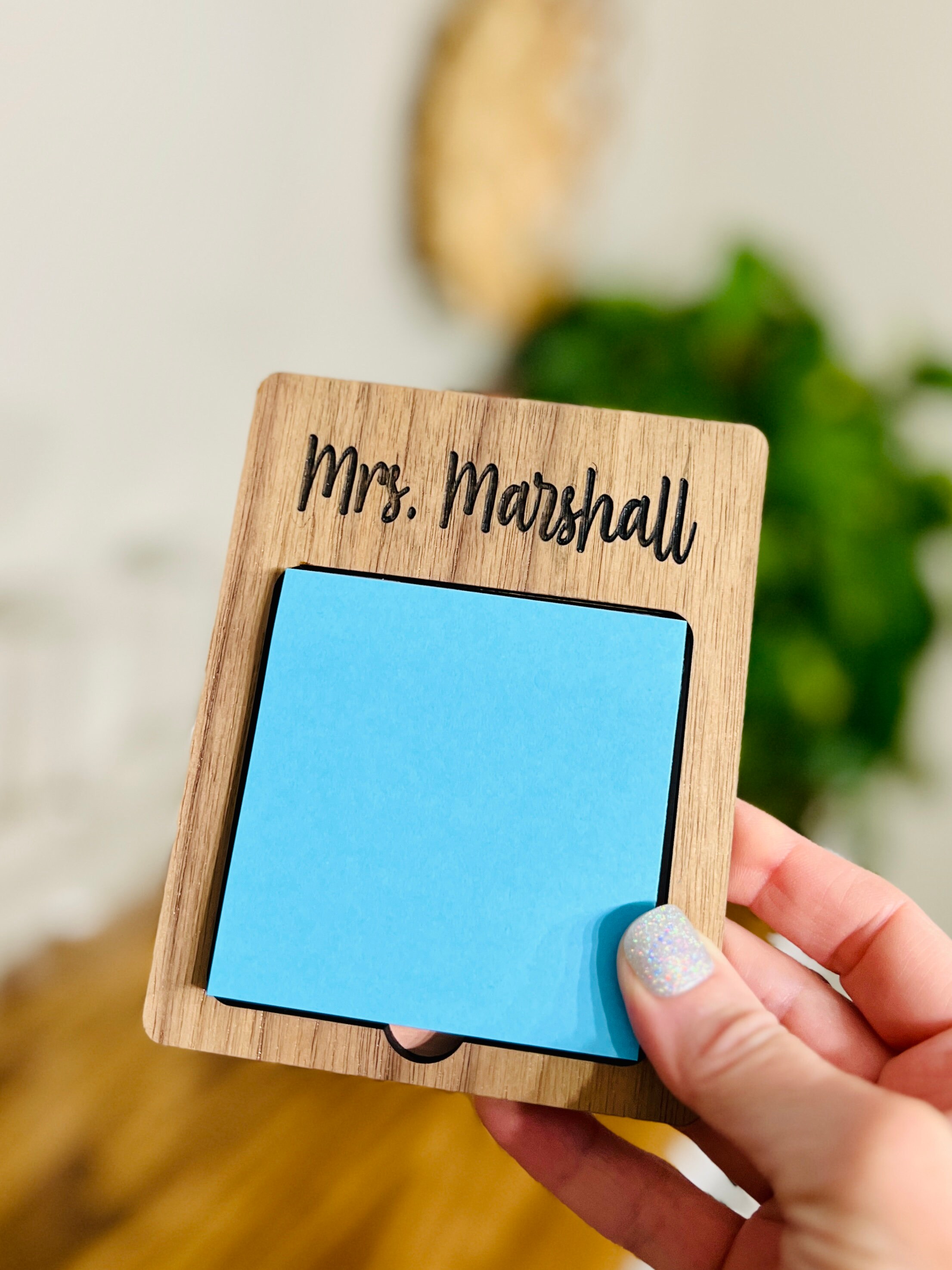 Basic Post-it Holder Template SVG for Laser Cutting DIY Sticky Note ...