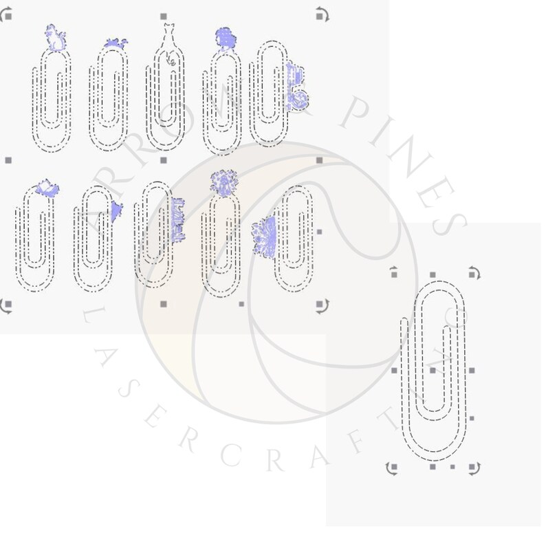 Laser Cut Paperclip Bookmark SVG: Book Lover Gift, Glowforge File ...