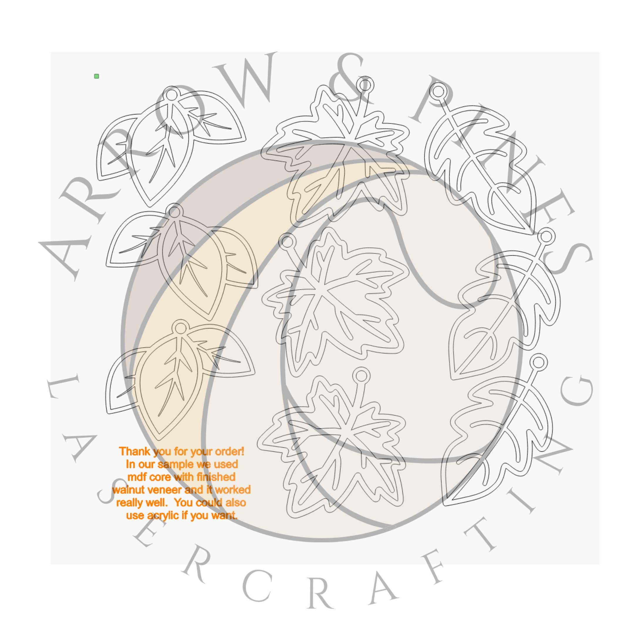 Leaf Garland SVG: Fall & Autumn Laser Cut File (digital Download) - Etsy