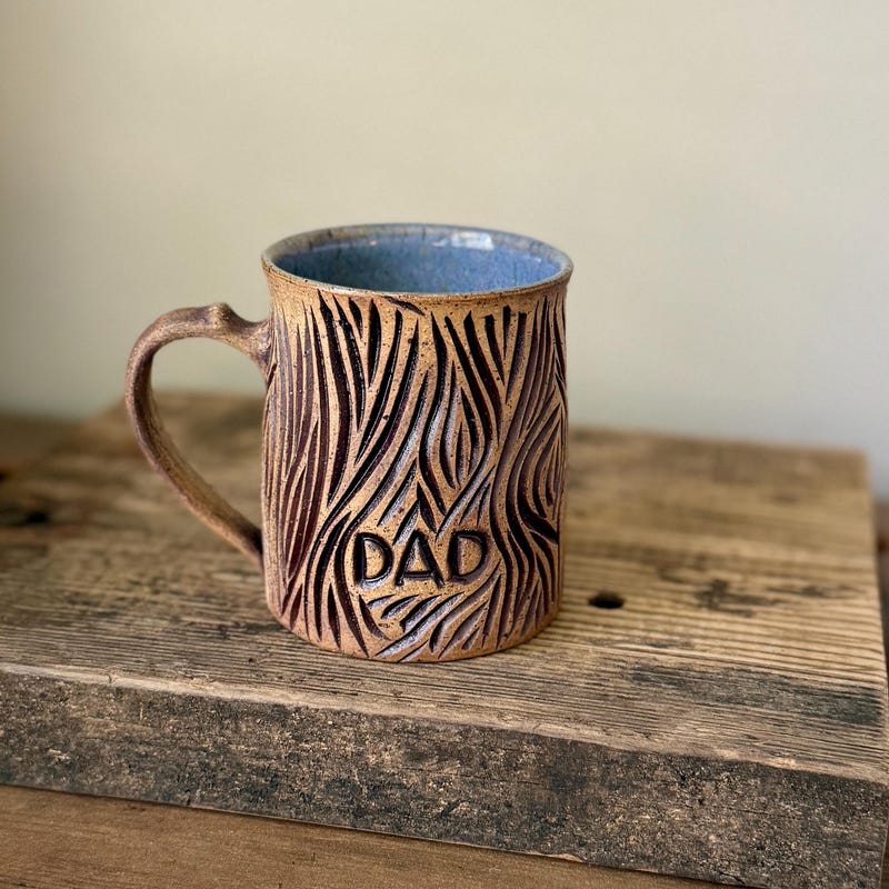 Carved Ceramic Mug - Etsy