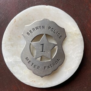 Berwyn Police Meter Patrol Badge - Etsy