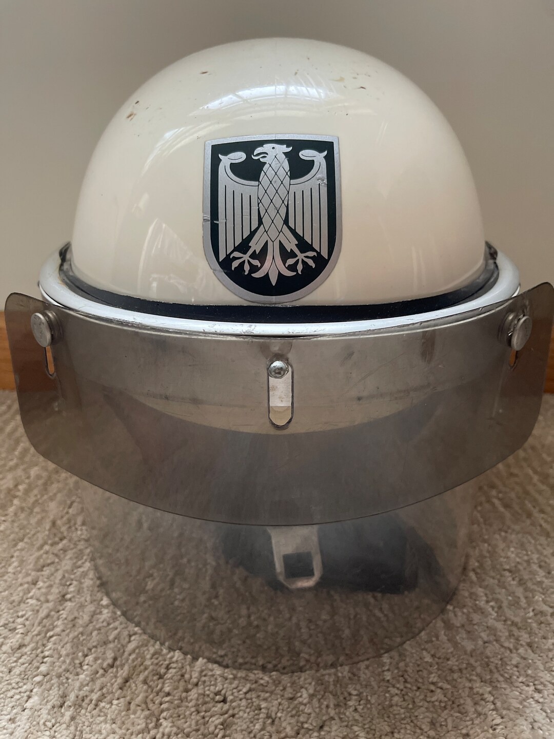 West German Riot Motorcycle Riot Helmet - Etsy