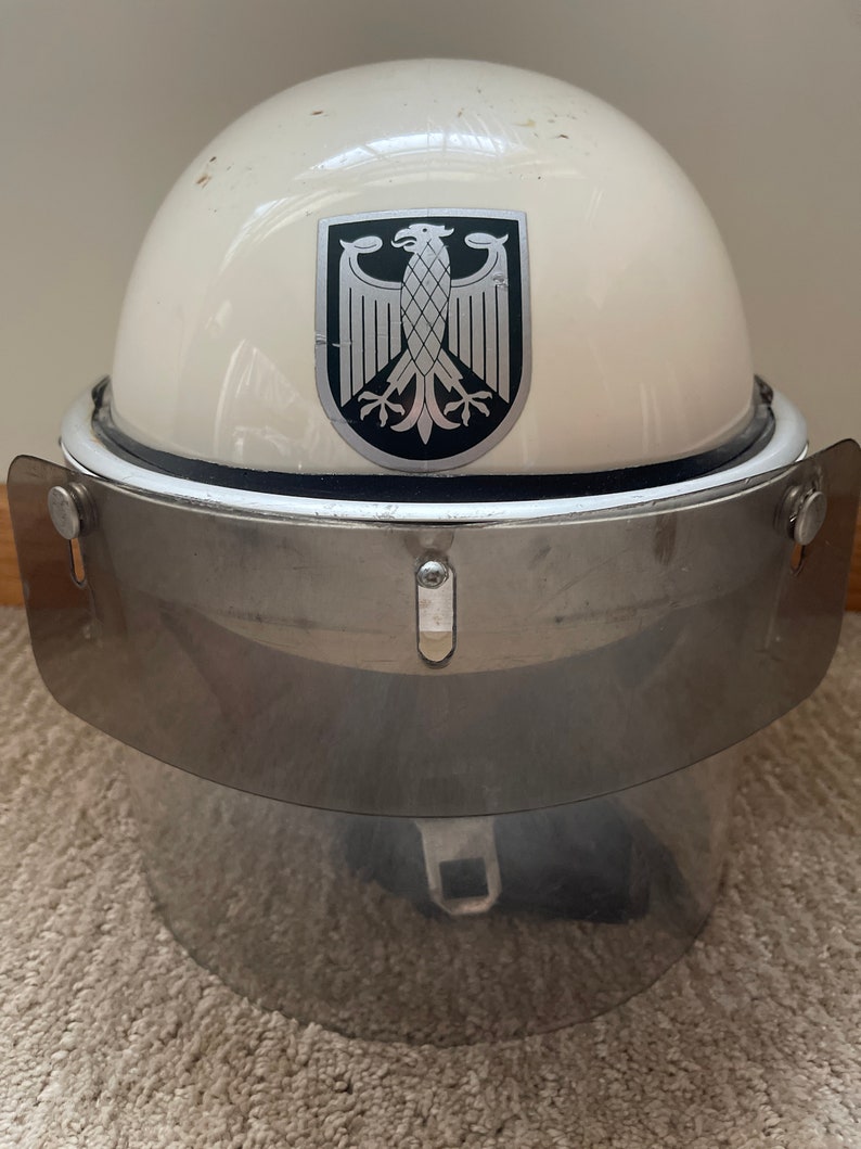 West German Riot Motorcycle Riot Helmet - Etsy