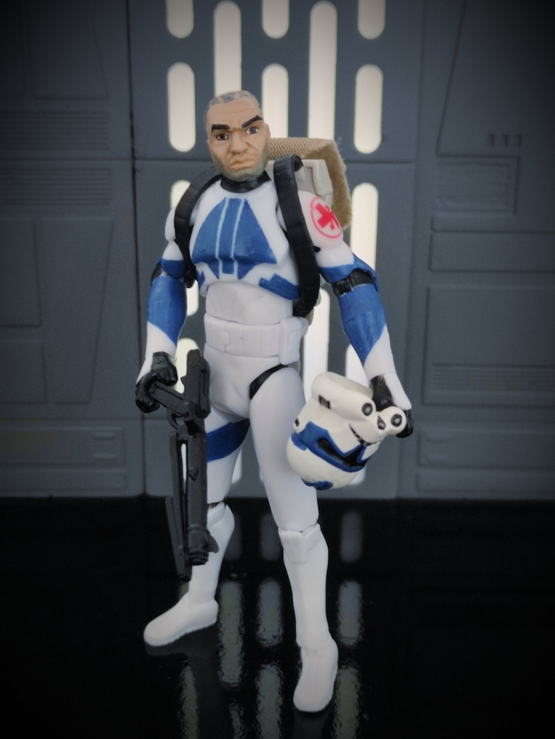 Star Wars Clone Wars Custom 3.75 Kix Medic 501st Clone Trooper - Etsy